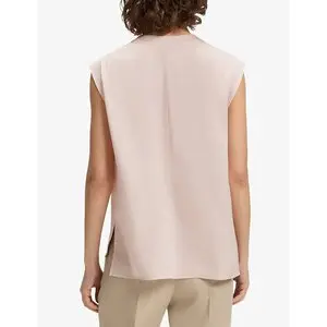 BOSS V-neck Stretch-silk Blouse