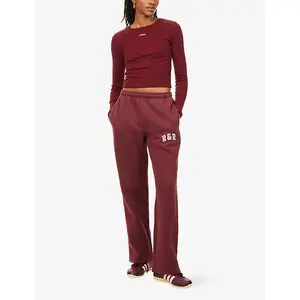 RU & ROCKA Logo-print Jersey Jogging Bottoms - One-color