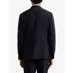 REISS Belmont Regular-fit Double-breasted Stretch-woven Blazer - Navy