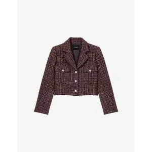 Maje Chest-pocket Tweed Jacket
