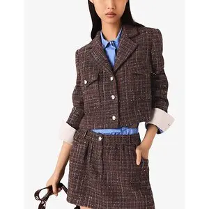Maje Chest-pocket Tweed Jacket
