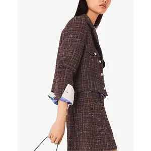 Maje Chest-pocket Tweed Jacket