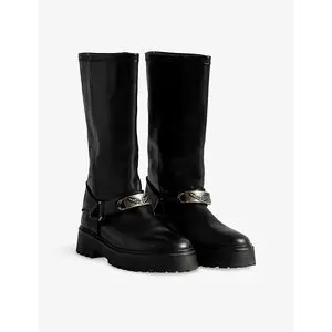 Zadig&Voltaire Angie Leather Biker Boots