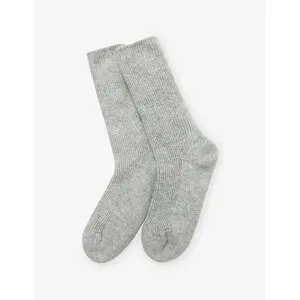 THE WHITE COMPANY Cashmere Bed Socks - Slvrgrymrl