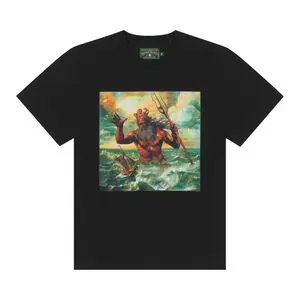 DENIM TEARS Poseidon's Revenge Tee - Black