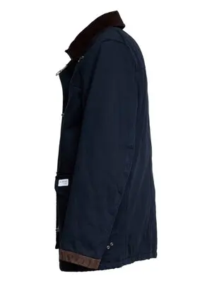 FAY Short Coat With Hook Fastening - Blue