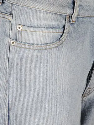 Balenciaga Distressed Fit Jeans - Blue