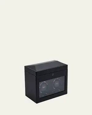 Wolf British Racing Double Watch Winder With Storage
