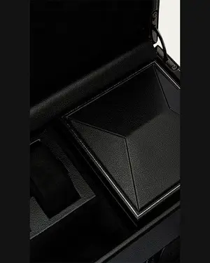 Wolf British Racing Double Watch Winder With Storage