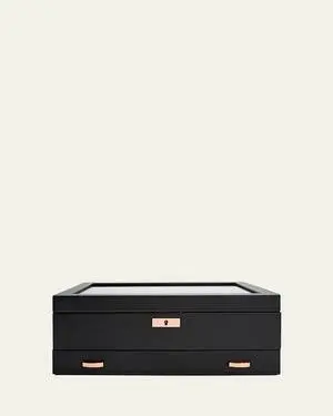 Wolf Axis 10-piece Watch Box With Drawer - Copper