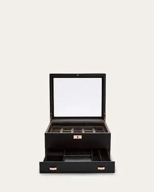 Wolf Axis 10-piece Watch Box With Drawer - Copper