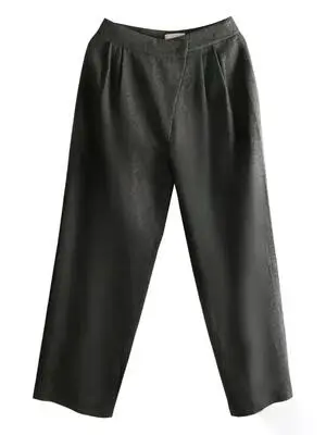 AMOMENTO High-waisted Wide Leg Trousers - Grey