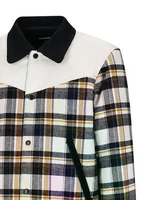 Dsquared2 Buttoned Plaid Jacket