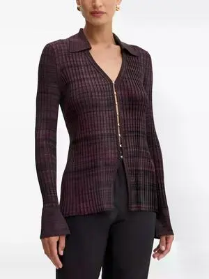 BOSS Ribbed Knit Cardigan