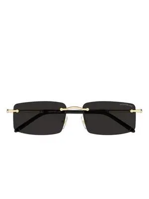Montblanc Rectangle Sunglasses - Black