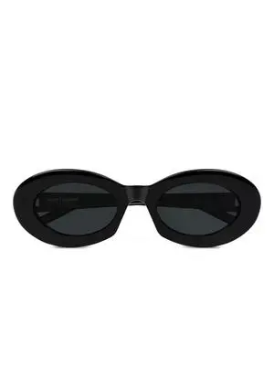 Saint Laurent Oval-frame Sunglasses - Black