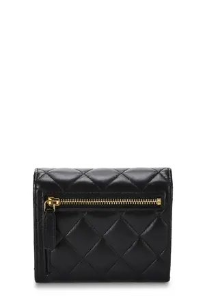Chanel Lambskin Classic Flap Compact Wallet