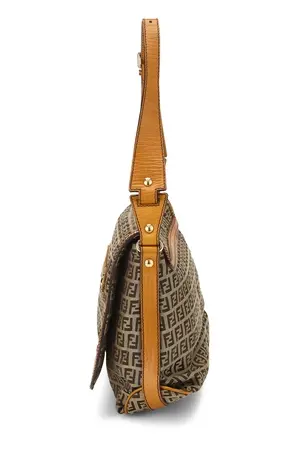 Fendi Zucchino Canvas Shoulder Bag