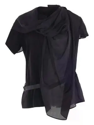 Sacai Draped Belted Blouse