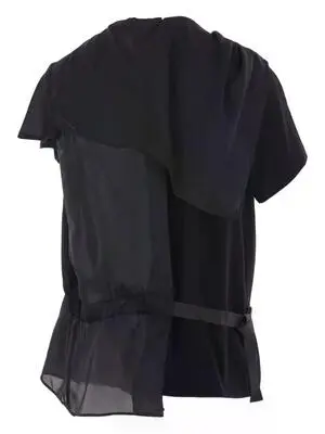 Sacai Draped Belted Blouse