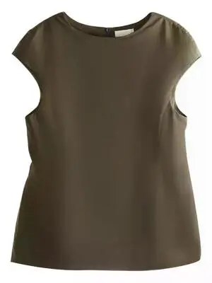 AMOMENTO Cap-sleeve Top