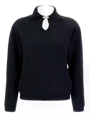BARRIE Keyhole Long-sleeve Top