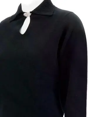 BARRIE Keyhole Long-sleeve Top