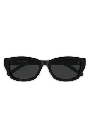 Saint Laurent Cat-eye Logo Sunglasses - Black