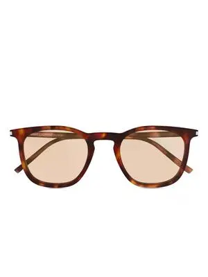 Saint Laurent Round-frame Sunglasses - Brown
