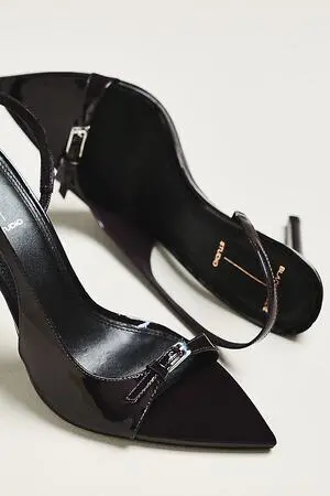 BLACK SUEDE STUDIO Heidi Slingback Heels