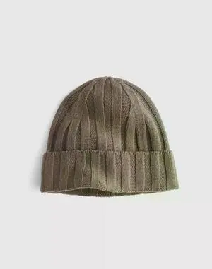 Madewell Ribbed Heritage Merino Wool Beanie - Bay Leaf