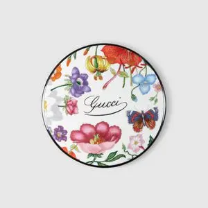 Gucci Flora Print Round Box - White