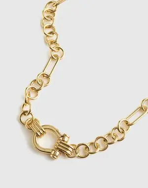 Madewell Equestrian Chunky Chain Necklace - Antique Gold