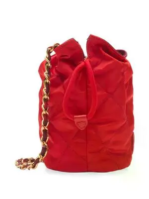 Burberry Horseshoe Chain Pouch - Red