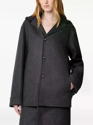 TOD'S Single-breasted Hooded Coat