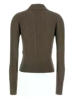 Fendi Ribbed Embroidered Knitwear