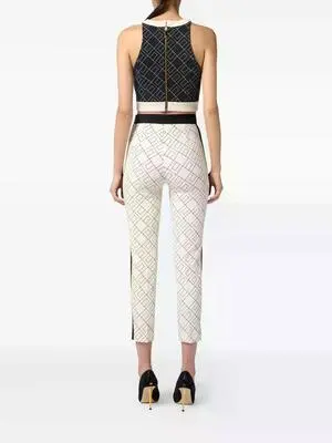 Elisabetta Franchi Logo-print Trousers