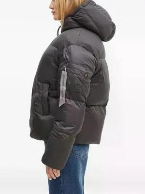 Alpha Industries Cloud Hooded Padded Jacket - Grey