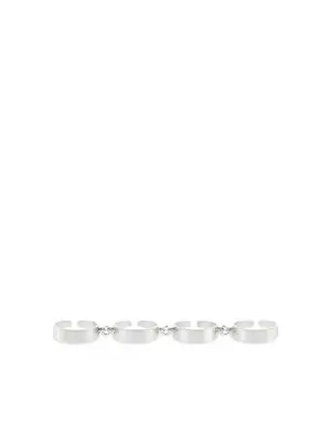 COURREGES Four-finger Articulated Ring - Silver