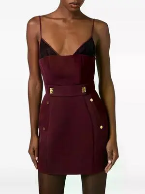 Elisabetta Franchi Lace-detailed Mini Dress
