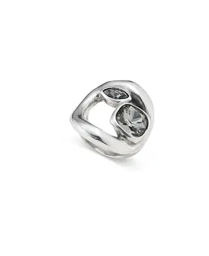 UNODE50 Grateful Crystal Ring - Silver