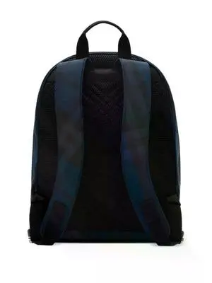 Burberry Grid Check-pattern Backpack