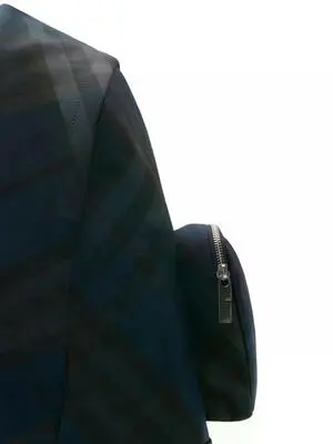 Burberry Grid Check-pattern Backpack