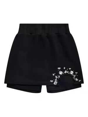 AREA Crystal Cut-out Mini Skort
