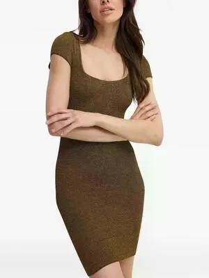 Bond Eye Square-neck Beach Dress - Brown
