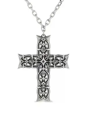 Emanuele Bicocchi Notre-dame Cross Pendant Necklace - Silver