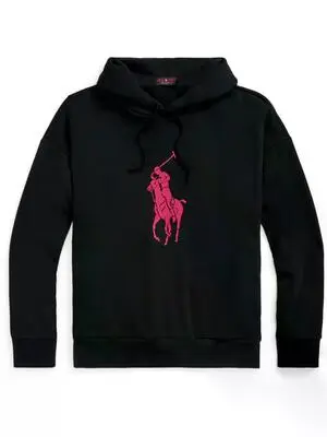 Polo Ralph Lauren Big Pony-print Hoodie - Black