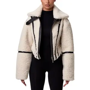 Naked Wardrobe Reversible Faux Shearling Jacket