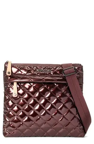 Mz Wallace Metro Flat Quilted Nylon Crossbody Bag