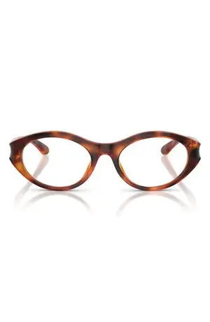 DIESEL® 51mm Oval Optical Glasses - Havana/demo